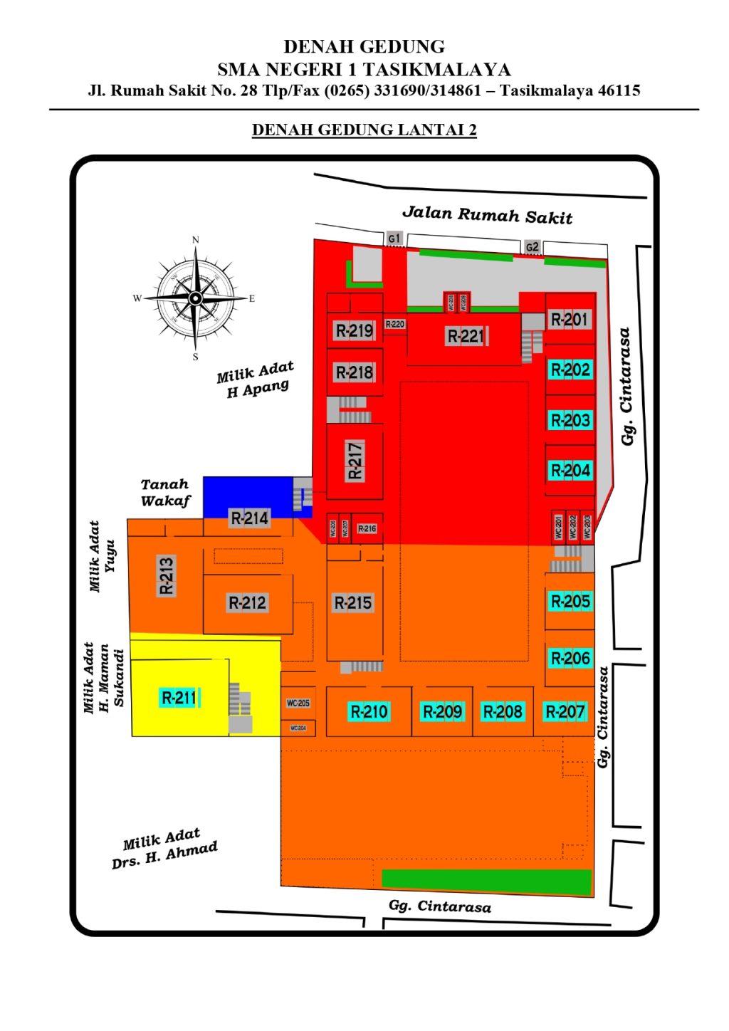 Site Plan – SMA NEGERI 1 TASIKMALAYA